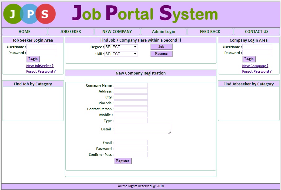 Online Job Portal Project Thesis/Report Free Download Pdf - Spectrum ...